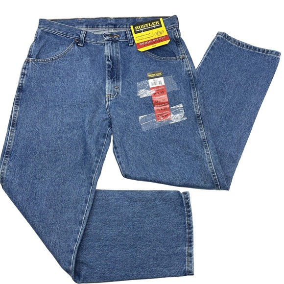 Rustler | Jeans | Nwt Vtg Wrangler Rustler 8769sw 34x3 Regular Straight ...